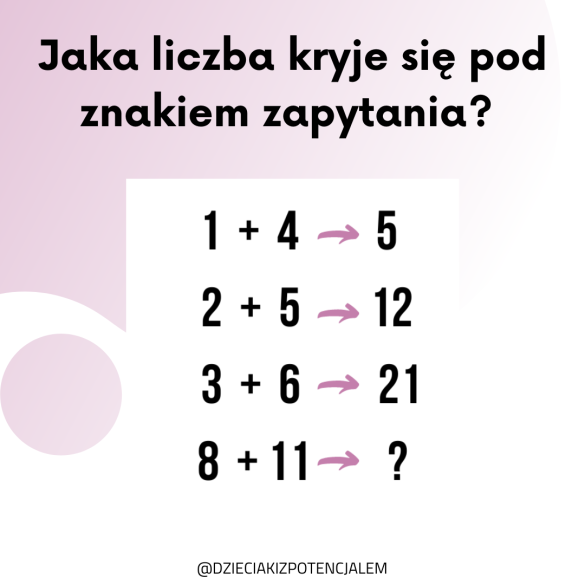 Zagadki matematyczne z odpowiedziami - Dzieciaki z Potencjałem
